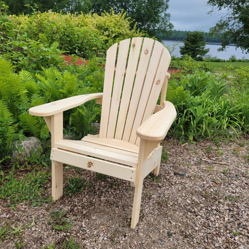 Wooden Outdoor Single Patio Chair – Cedar Creek Rustic Furniture