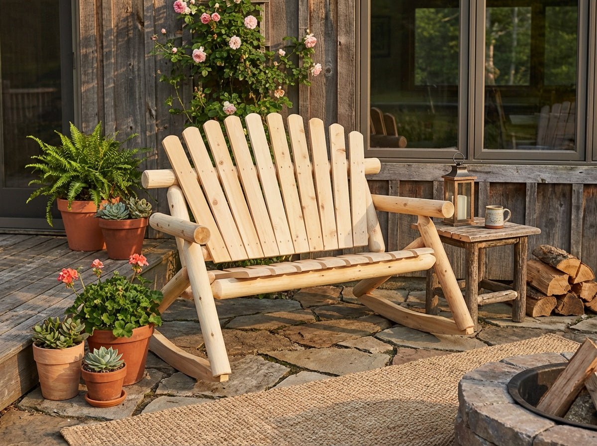Rustic Outdoor Patio Furniture & Wood Benches for Sale – Cedar Creek ...